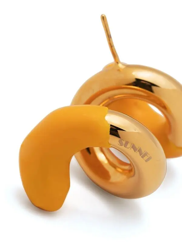 Sunnei Small Rubberized Earrings