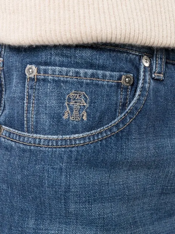 Brunello Cucinelli Straight-leg Jeans - Blue