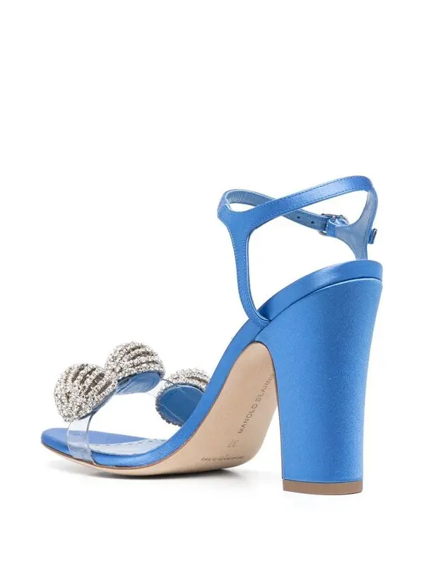 Manolo Blahnik Ostria 90mm Star-embellished Sandals - Blue