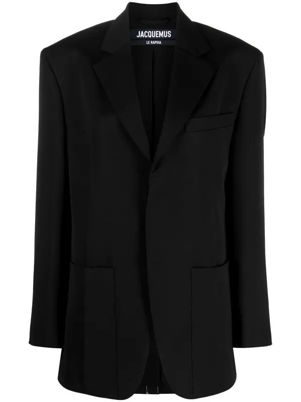 Jacquemus The Man's Single-breasted Blazer - Black