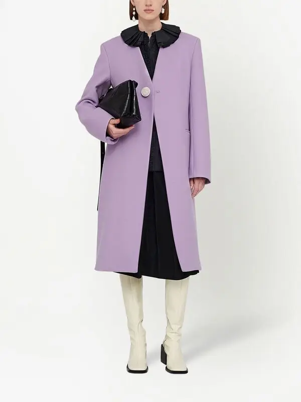 JIL SANDER Ruffled Long-sleeve Blouse