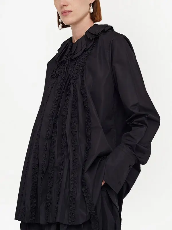 JIL SANDER Ruffled Long-sleeve Blouse