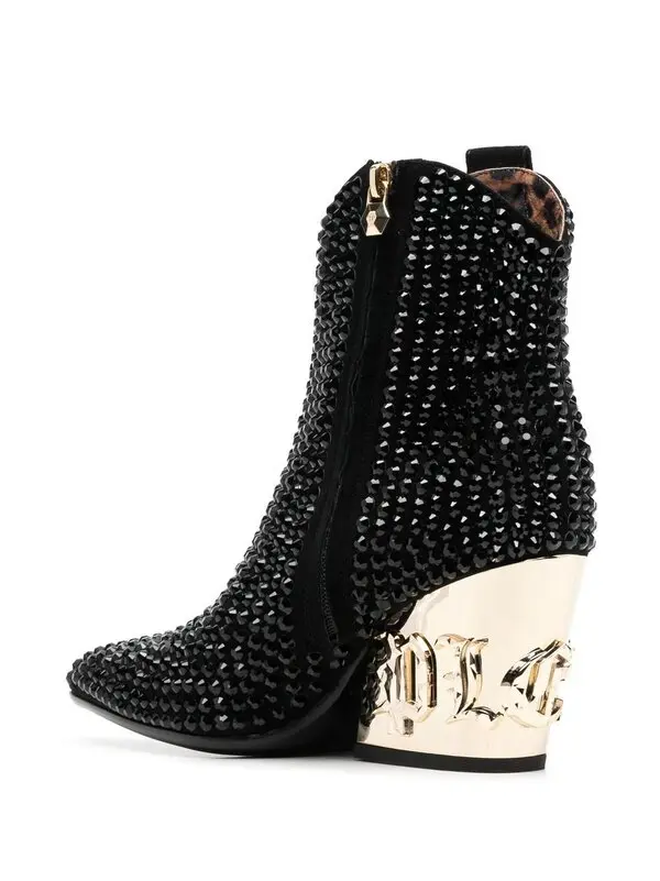 Philipp Plein Gothic Plein 80mm Leather Boots
