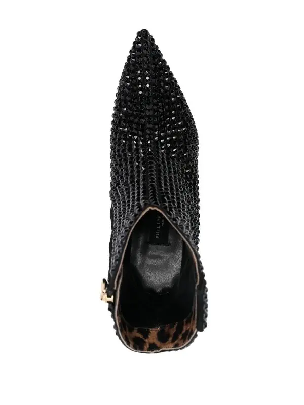 Philipp Plein Gothic Plein 80mm Leather Boots
