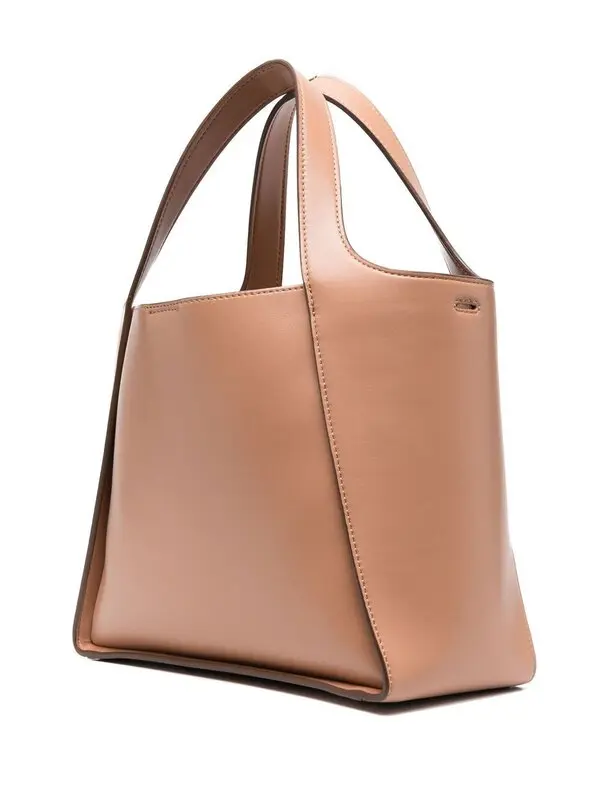 Stella McCartney Embroidered-logo Tote Bag - Neutrals