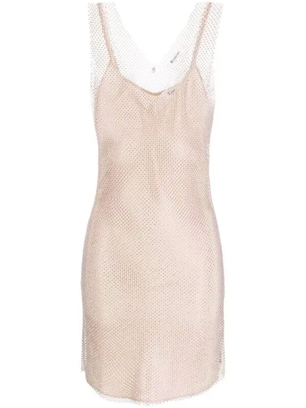 BLUGIRL Mesh Trim Mini Dress