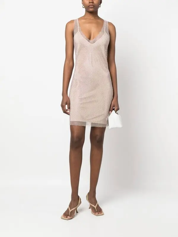 BLUGIRL Mesh Trim Mini Dress