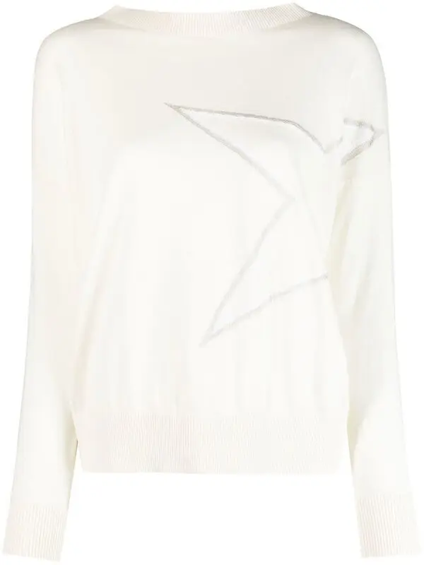 Lorena Antoniazzi Star-appliqué Jumper - White