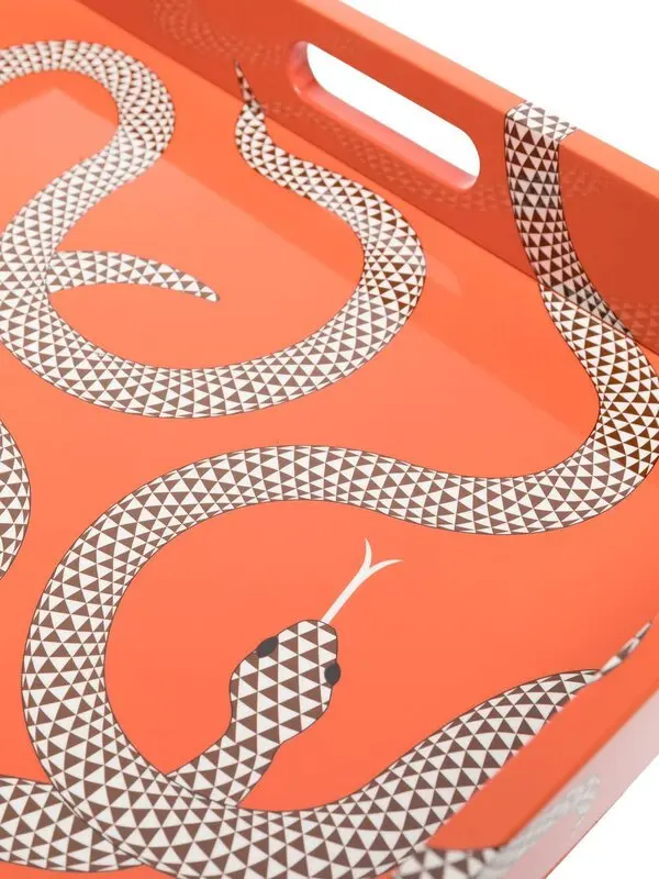 Jonathan Adler Eden Snake-print Tray
