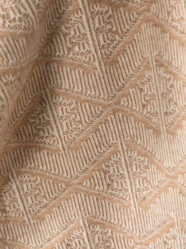 BARRIE Monogram Cashmere-lambs Wool Scarf