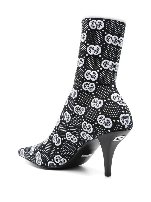 Gucci 75mm Interlocking G Knit Boots