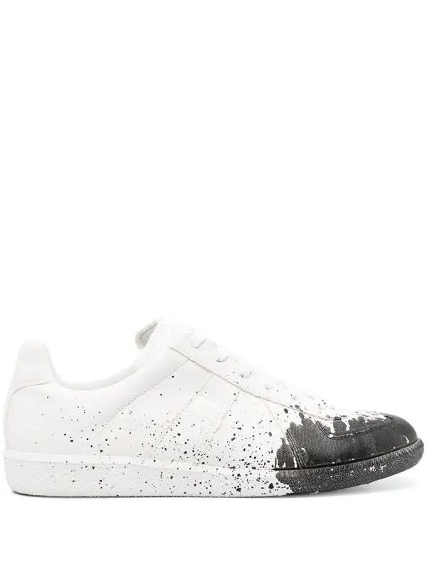 MAISON MARGIELA Replica Paint-splatter Low-top Sneakers