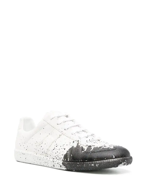 MAISON MARGIELA Replica Paint-splatter Low-top Sneakers