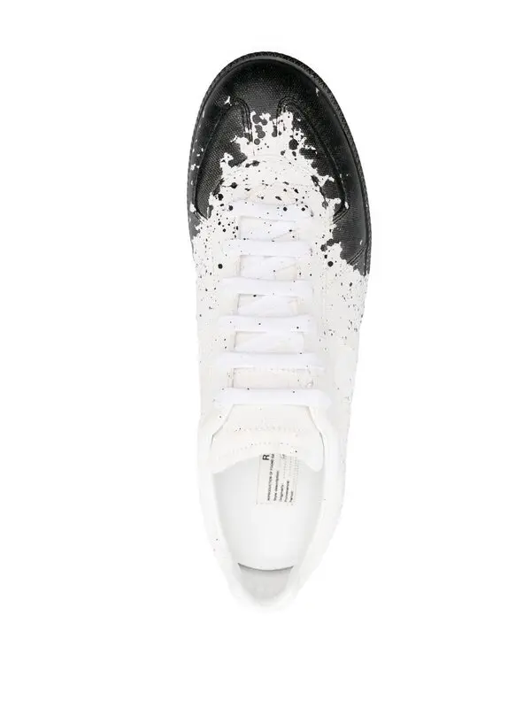 MAISON MARGIELA Replica Paint-splatter Low-top Sneakers