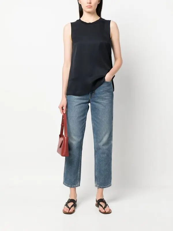 Lorena Antoniazzi Cotton-blend Tank Top - Blue