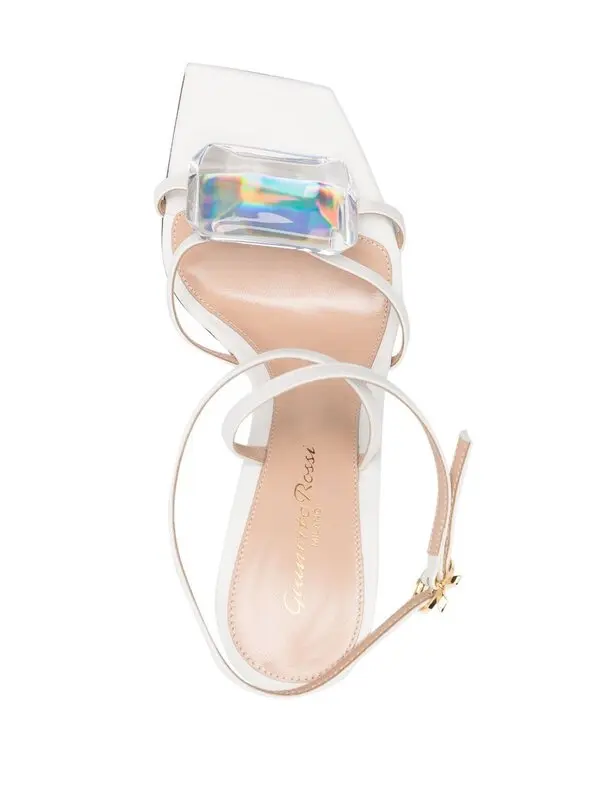 GIANVITO ROSSI Crystal Strappy Sandals