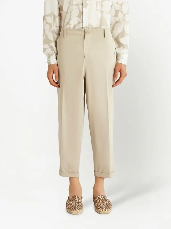 Etro Straight-leg Cropped Trousers