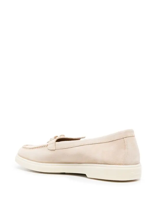 Santoni Tassel-detail Suede Loafers