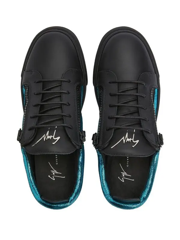 GIUSEPPE ZANOTTI Frankie Double-zip Low-top Sneakers