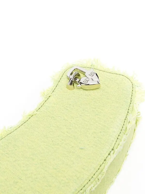 Gcds Comma Curved Shoulder Bag - Green