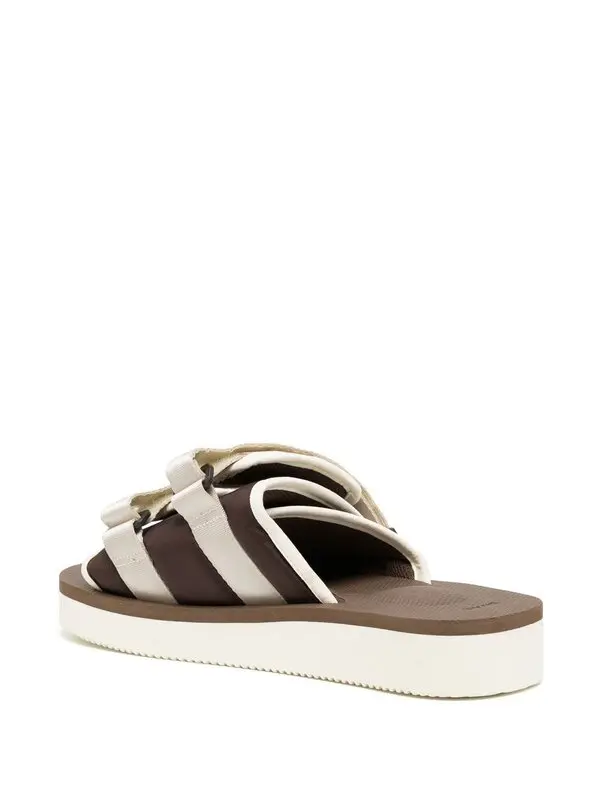 Suicoke Moto-po Touch-strap Sandals - Brown