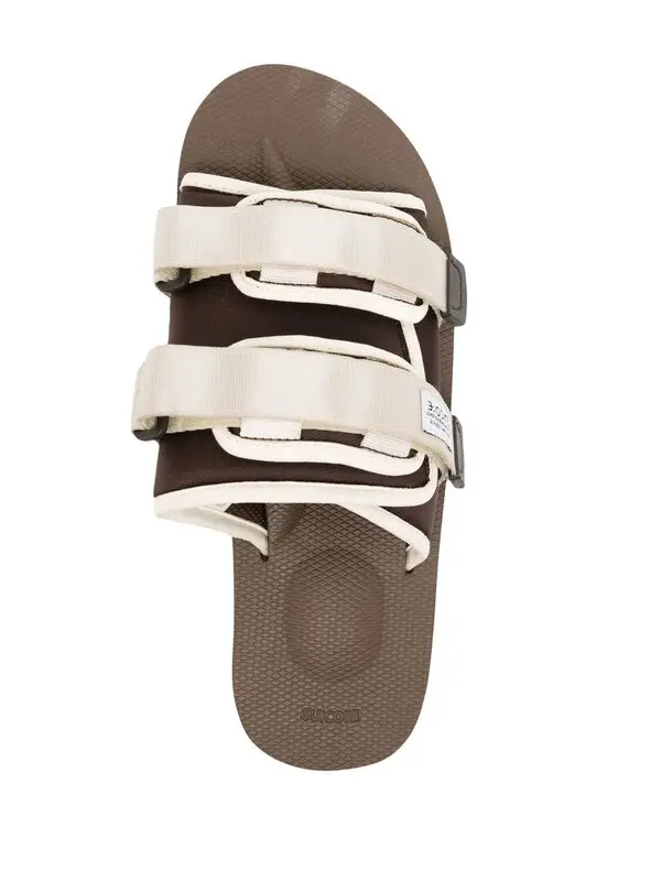 Suicoke Moto-po Touch-strap Sandals - Brown