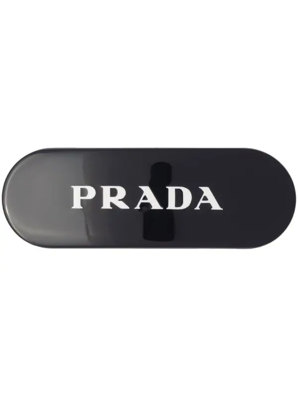 Prada Logo Hair Clip