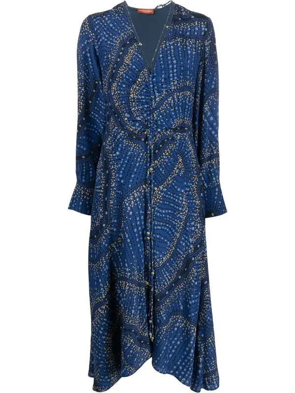 Altuzarra Mila V-neck Dress - Blue