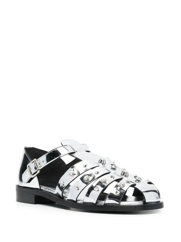 Sandro Olyma Studded Calf Leather Sandals