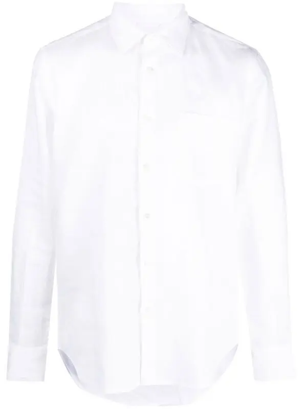 Aspesi Long-sleeve Linen Shirt - White