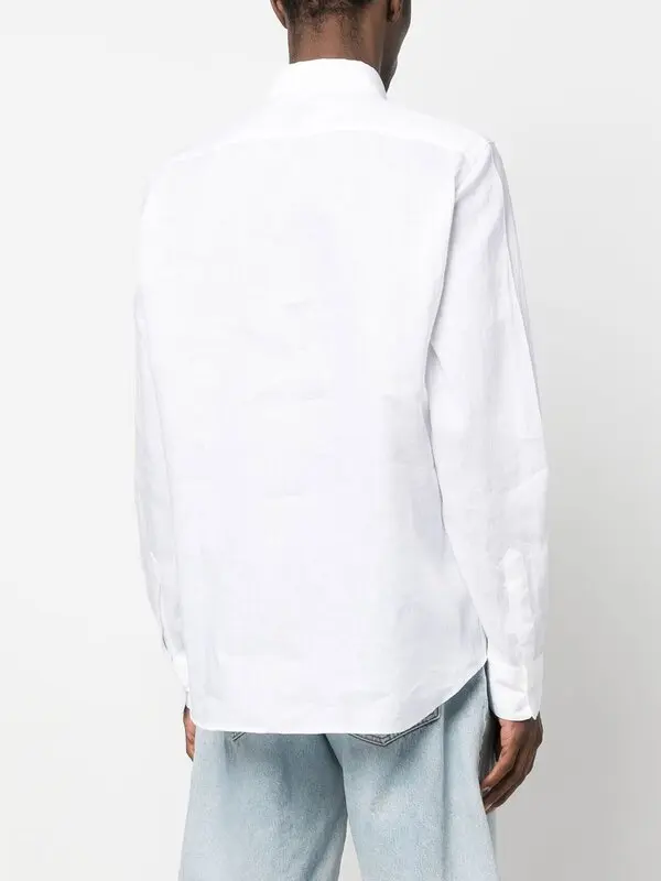 Aspesi Long-sleeve Linen Shirt - White