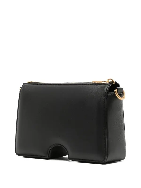 Off-White Burrow Leather Shoulder Bag - Black