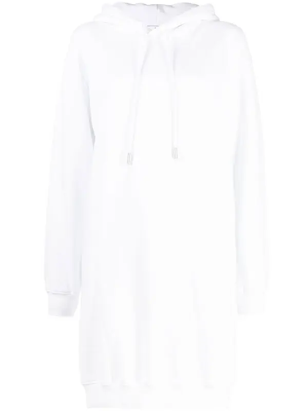 Off-White Diag-print Cotton Hoodie Dress