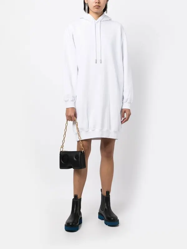 Off-White Diag-print Cotton Hoodie Dress