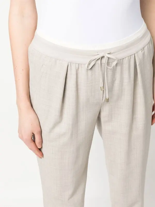 Lorena Antoniazzi Virgin Wool-blend Track Pants