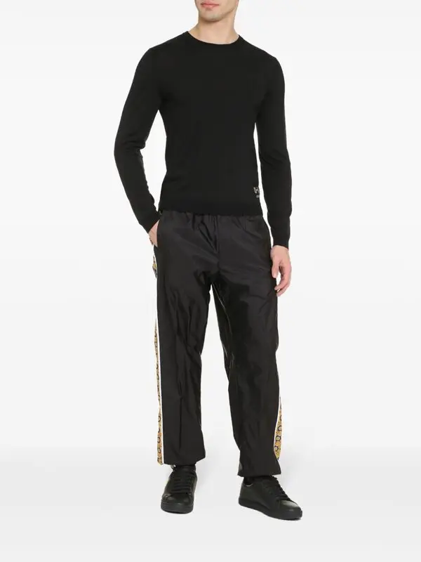 Gucci Horsebit-intarsia Wool Sweater - Black