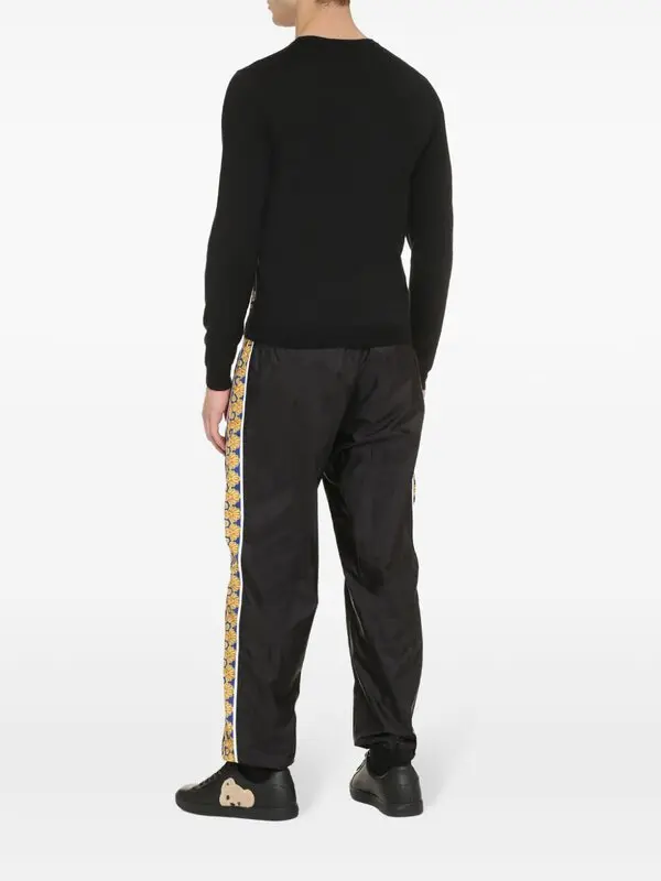 Gucci Horsebit-intarsia Wool Sweater - Black