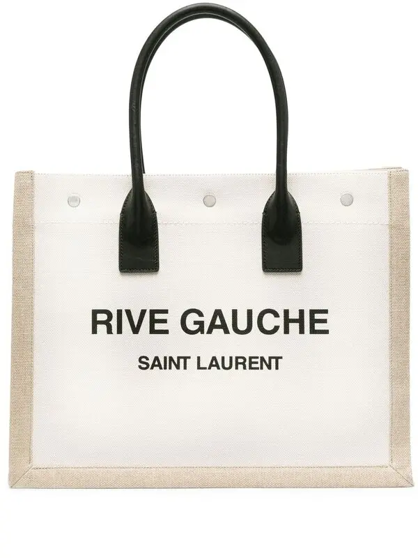 Saint Laurent Rive Gauche Tote Bag - Neutrals
