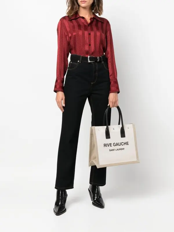 Saint Laurent Rive Gauche Tote Bag - Neutrals