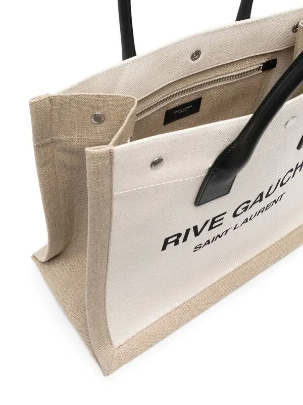 Saint Laurent Rive Gauche Tote Bag - Neutrals