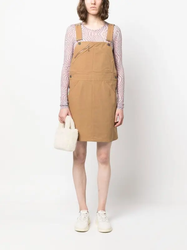 A.p.c. Square-neck Dungaree Dress