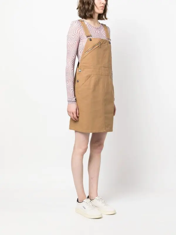 A.p.c. Square-neck Dungaree Dress