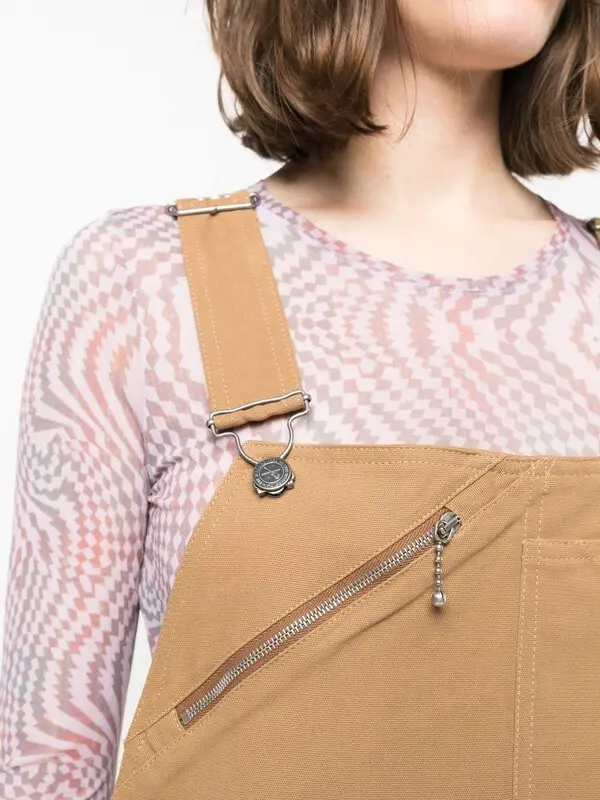 A.p.c. Square-neck Dungaree Dress