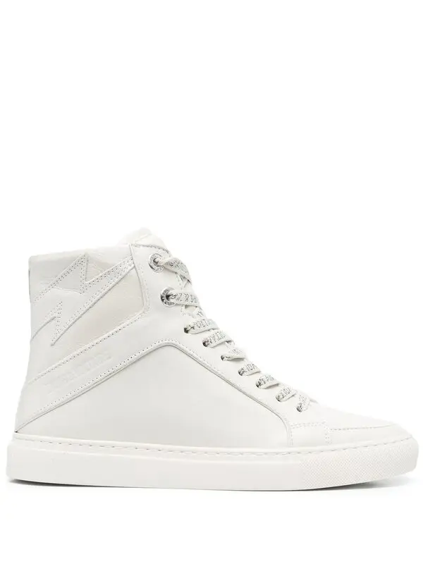 Zadig&Voltaire High Flash Leather Sneakers