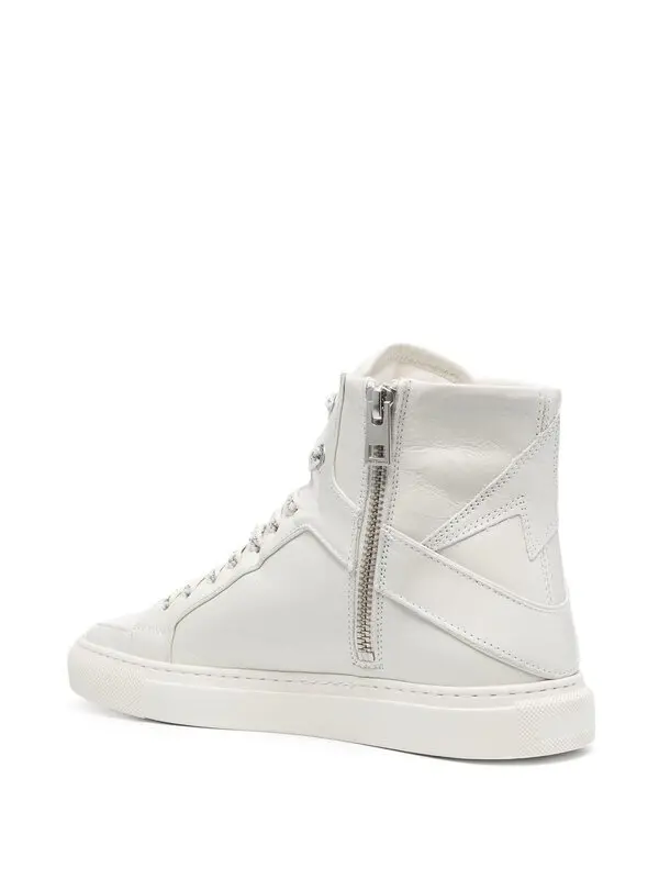 Zadig&Voltaire High Flash Leather Sneakers