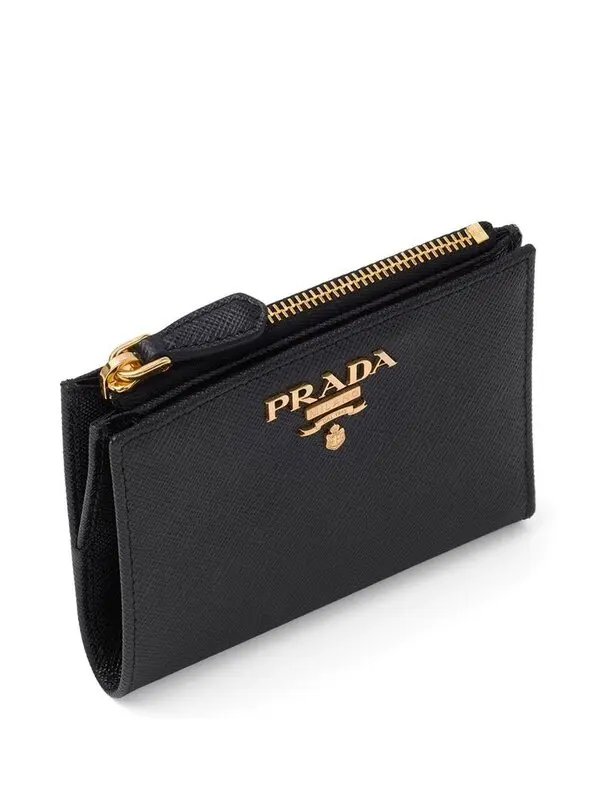 Prada Small Saffiano Leather Wallet - Black
