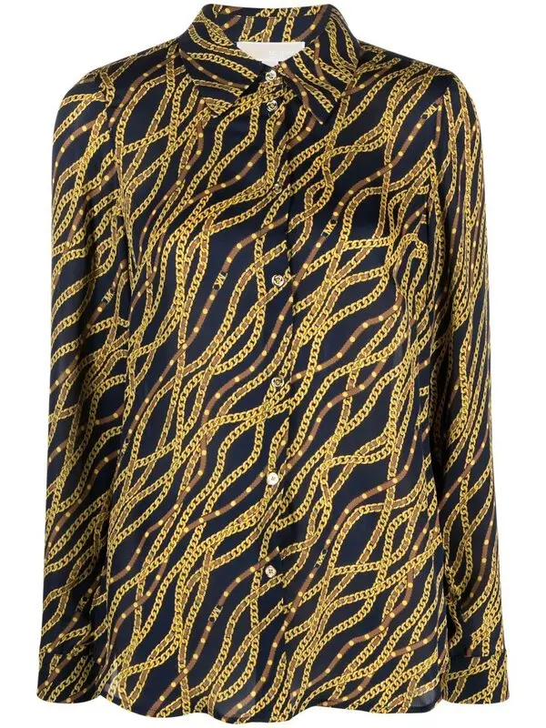 Michael Kors Graphic-print Long-sleeve Shirt
