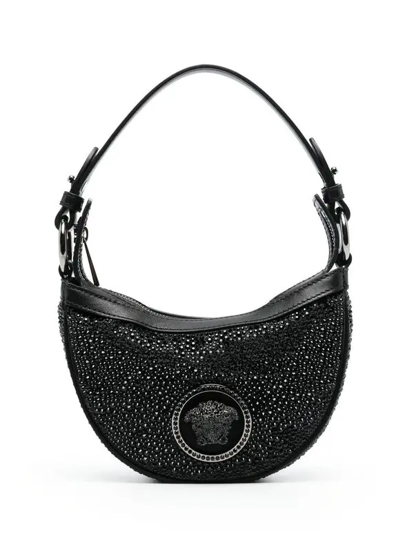 Versace X Dua Lipa Repeat Mini Shoulder Bag - Black
