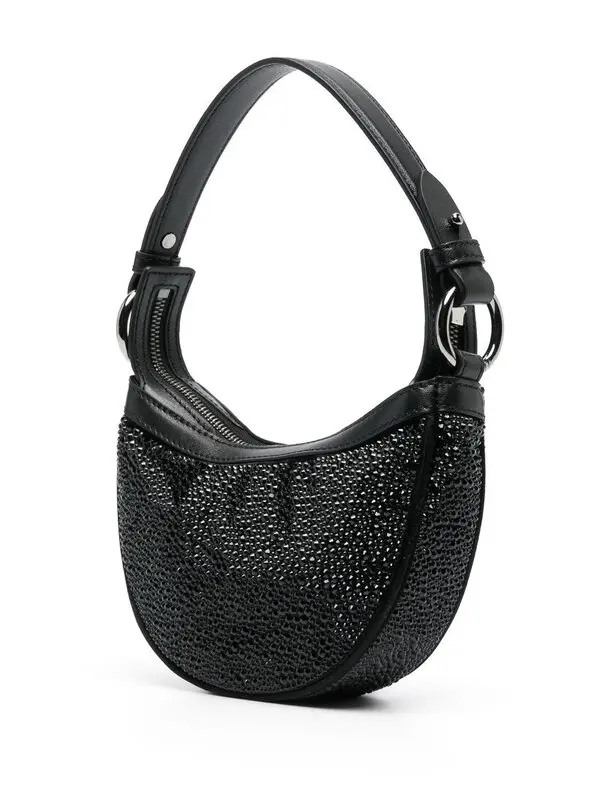 Versace X Dua Lipa Repeat Mini Shoulder Bag - Black