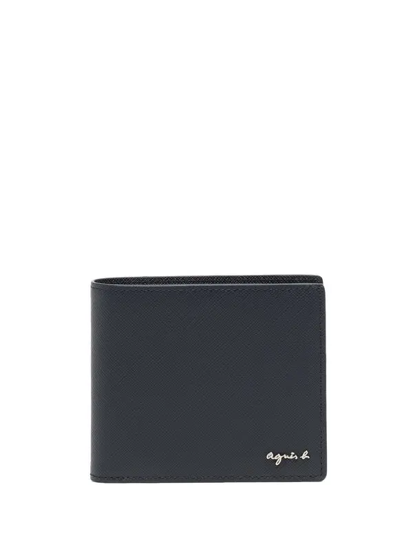 AGNÈS B. Logo-plaque Leather Wallet - Blue